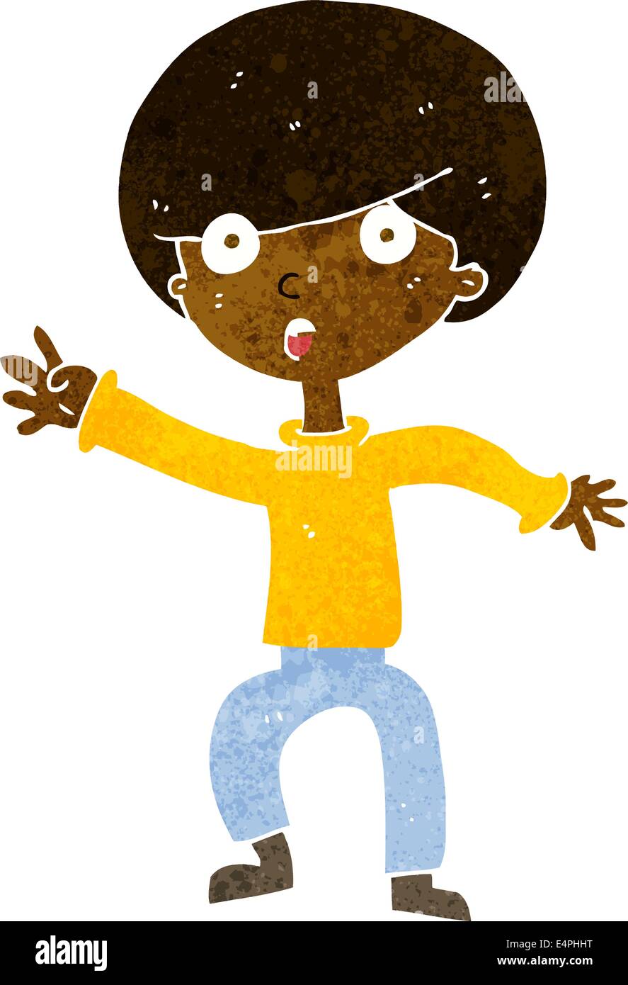 cartoon panicking boy Stock Vector Image & Art - Alamy