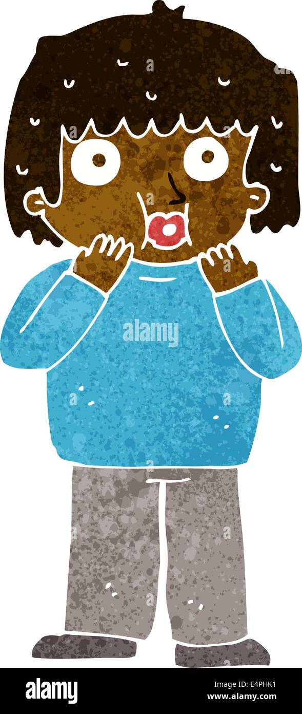 cartoon worried boy Stock Vector Image & Art - Alamy