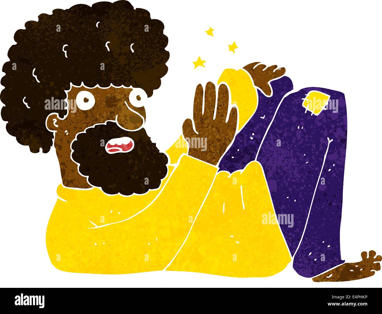 Cartoon hippie man hi-res stock photography and images - Alamy