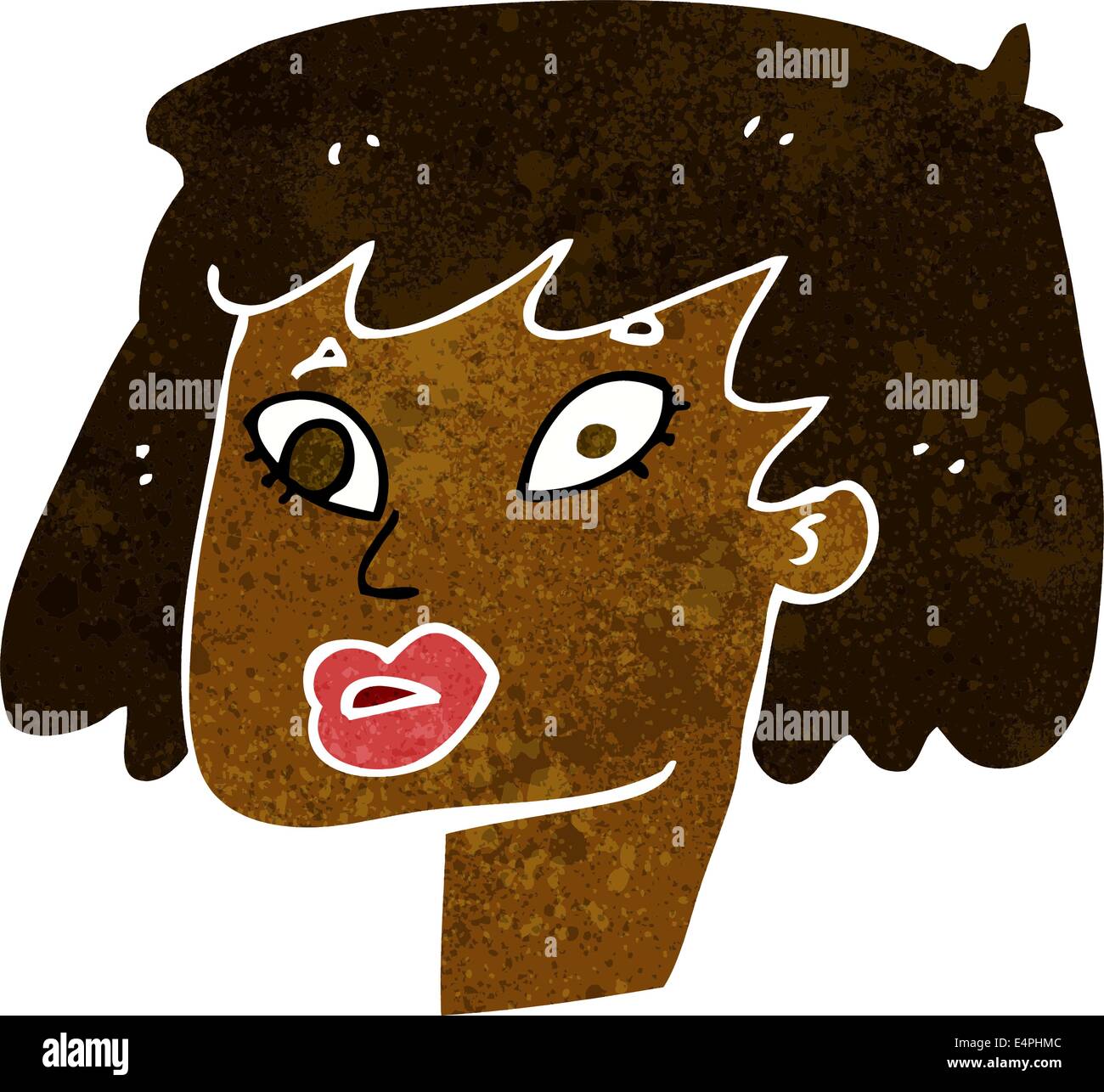 cartoon pretty female face Stock Vector Image & Art - Alamy