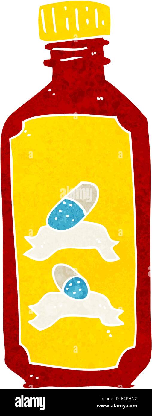 cartoon old bottle of pills Stock Vector Image & Art - Alamy