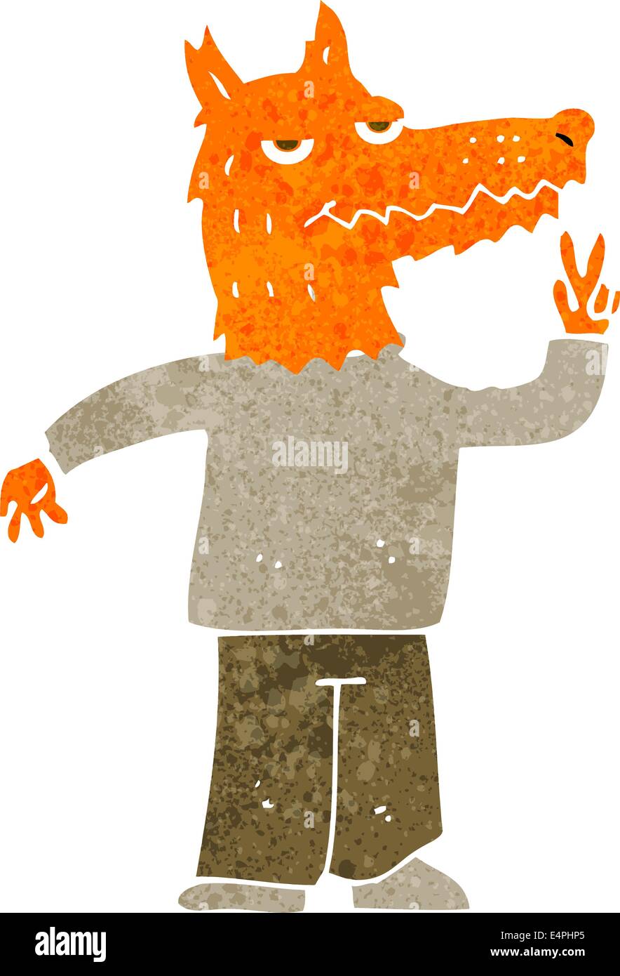 cartoon happy fox man Stock Vector Image & Art - Alamy