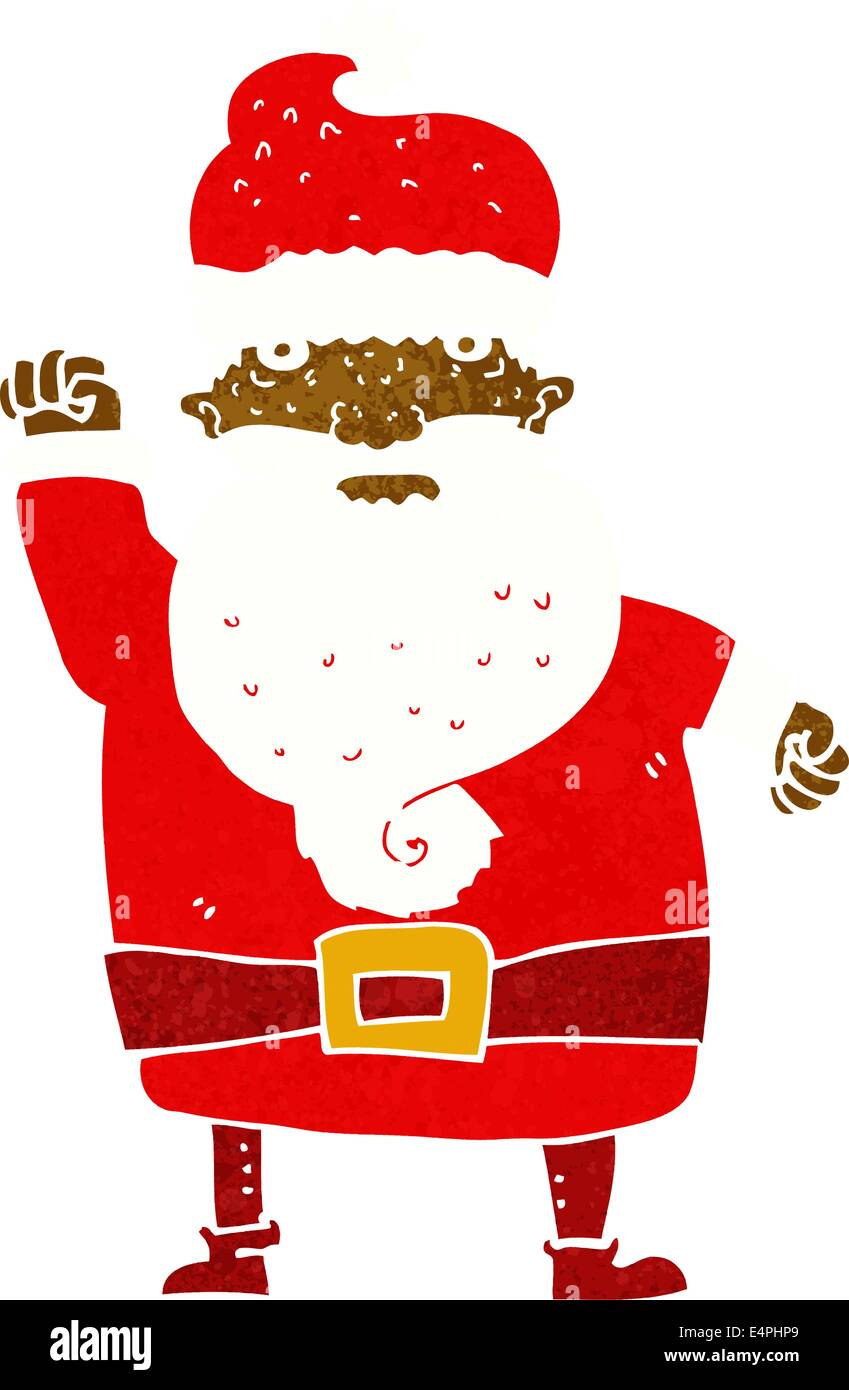 cartoon angry santa claus Stock Vector Image & Art - Alamy