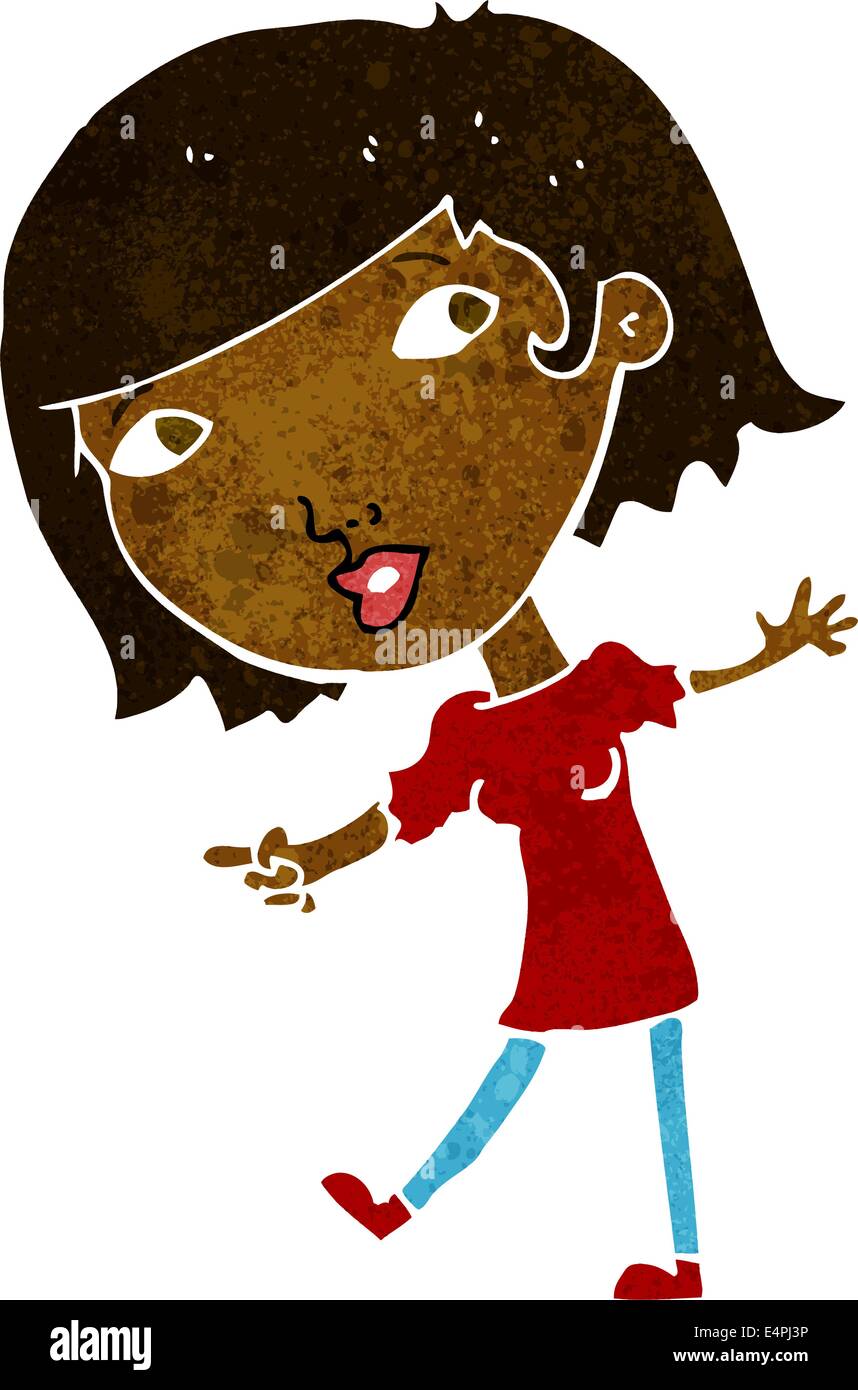 Girl follow Stock Vector Images - Alamy
