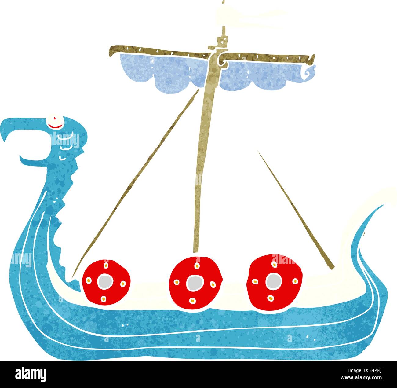 Cartoon viking ship hi-res stock photography and images - Alamy