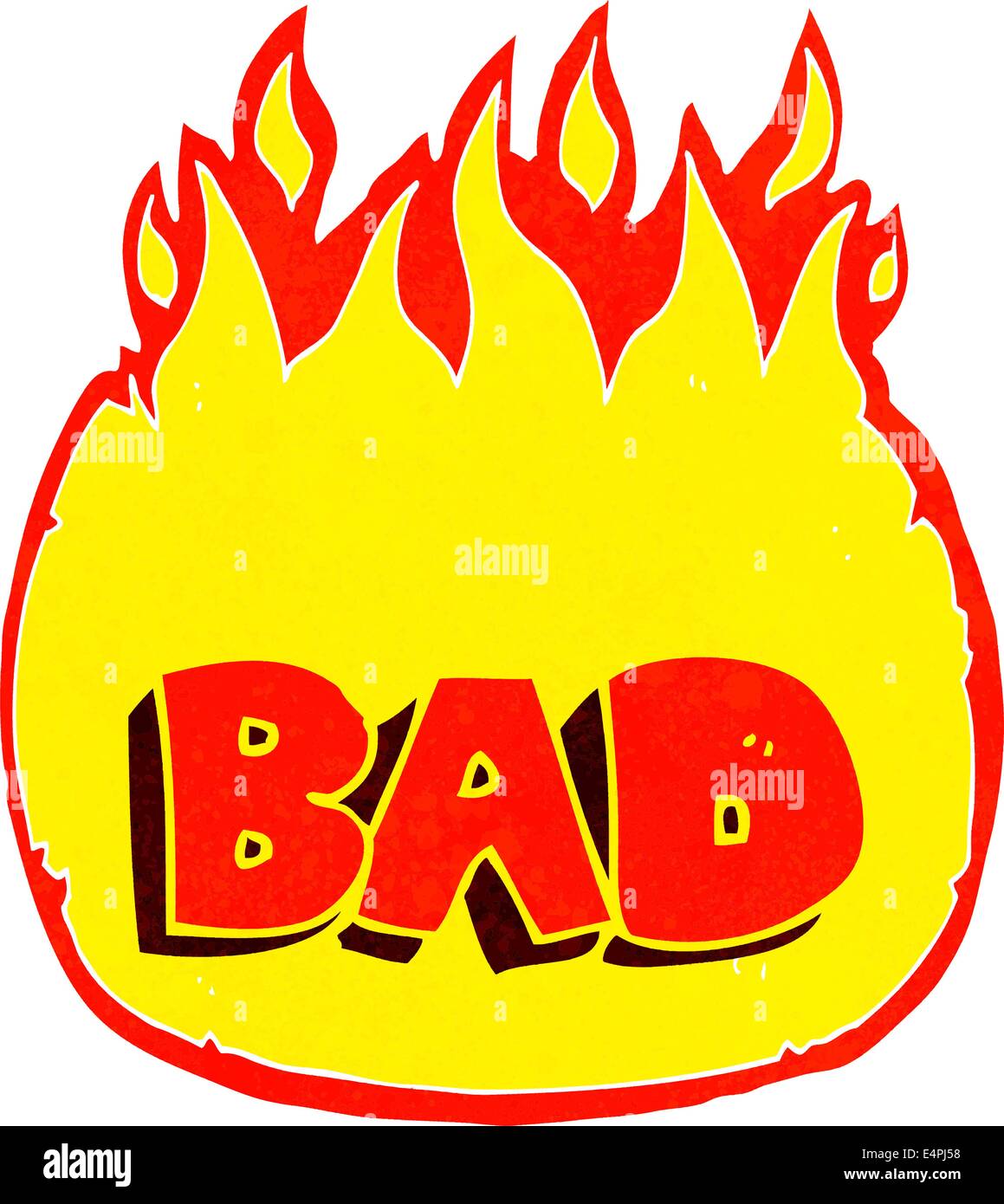 cartoon bad sign Stock Vector Image & Art - Alamy