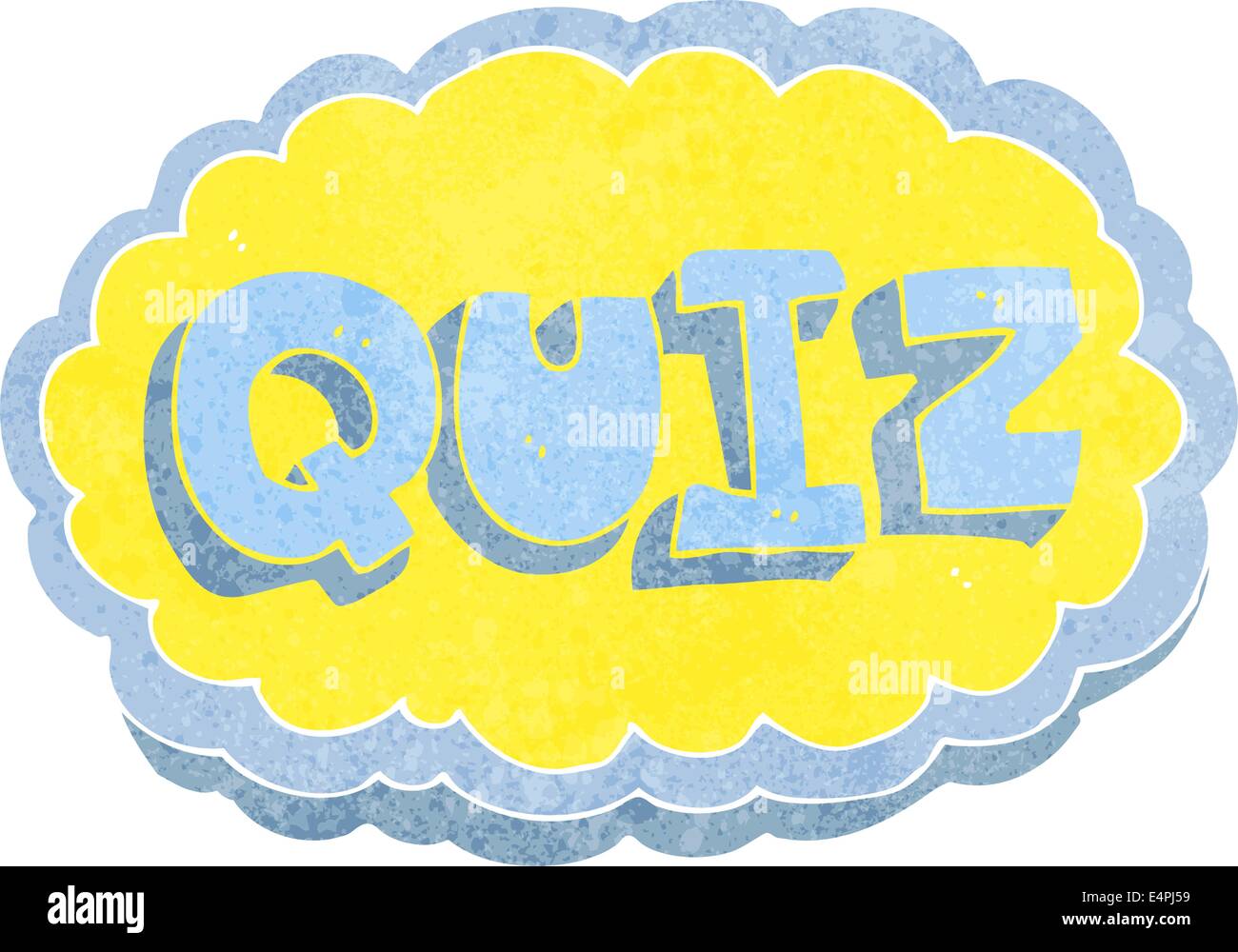 Cartoon quiz sign hi-res stock photography and images - Alamy
