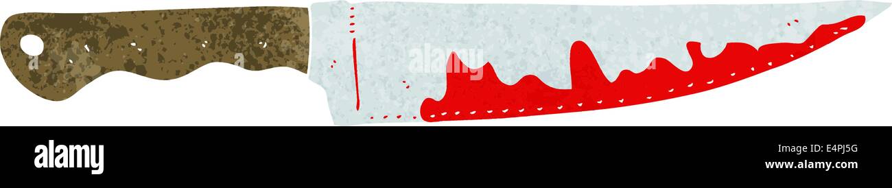 Cartoon bloody kitchen knife Stock Vector Images - Alamy