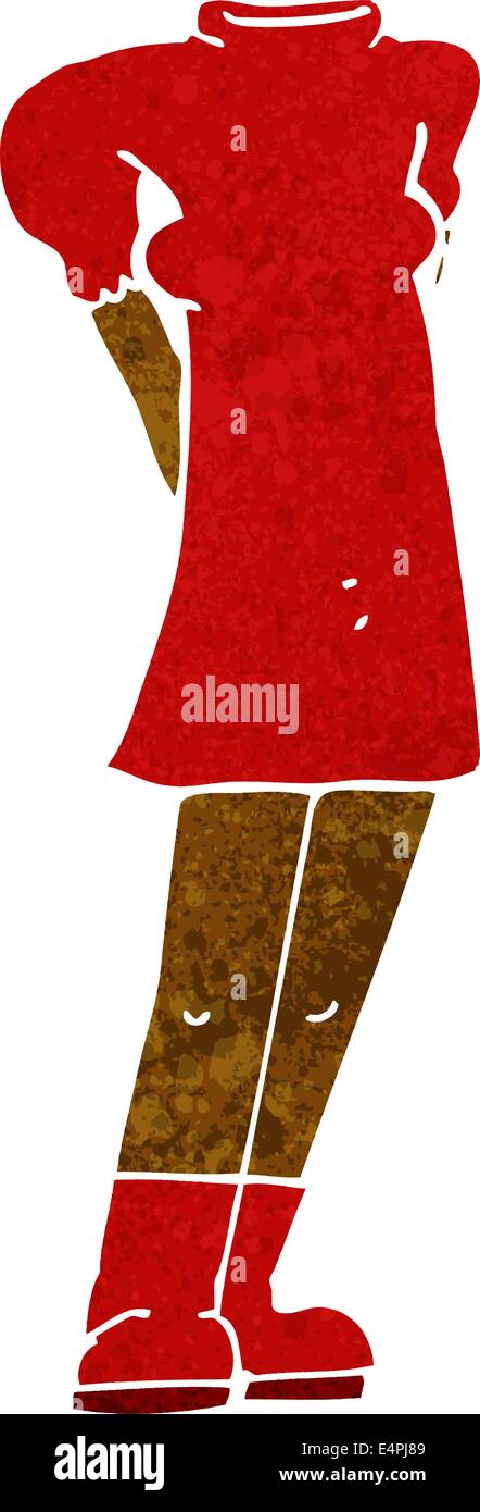 cartoon female body (add photos or mix and match cartoons Stock Vector ...