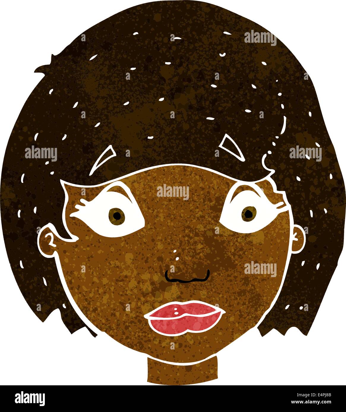 cartoon worried female face Stock Vector Image & Art - Alamy