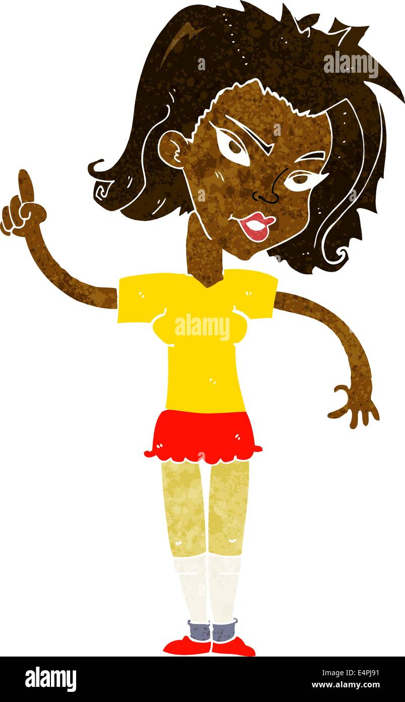 cartoon woman with idea Stock Vector Image & Art - Alamy