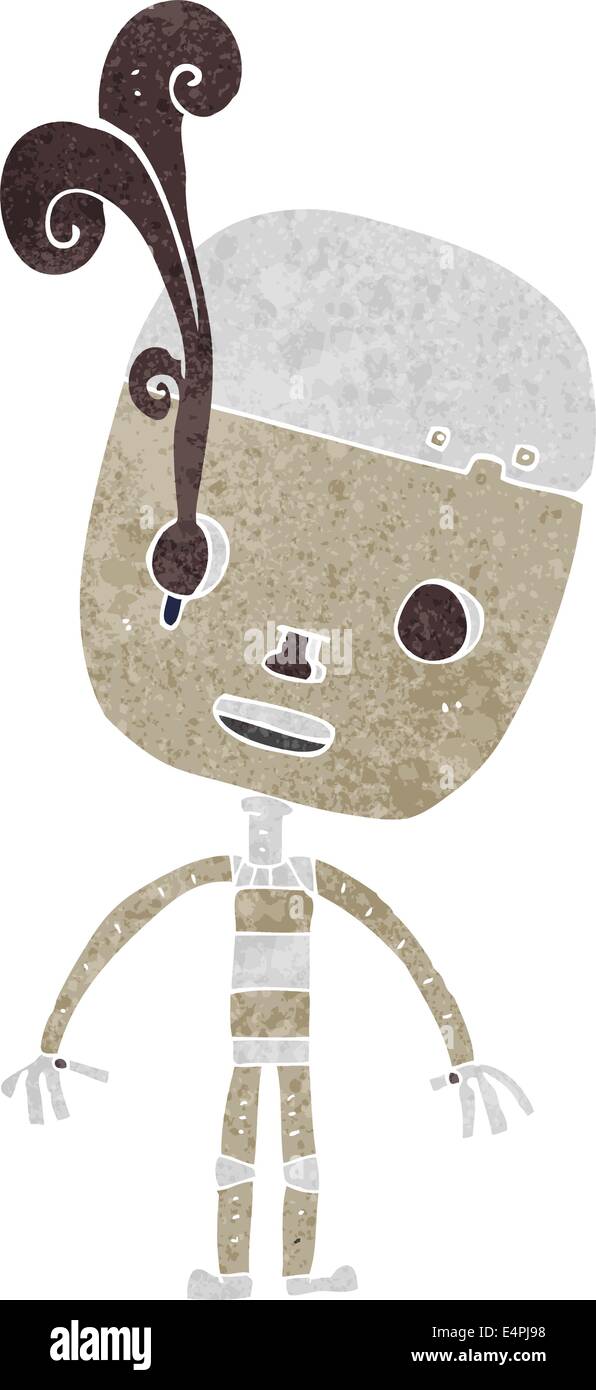 cartoon sad robot Stock Vector Image & Art - Alamy