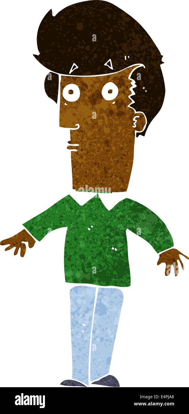 cartoon startled man Stock Vector Image & Art - Alamy