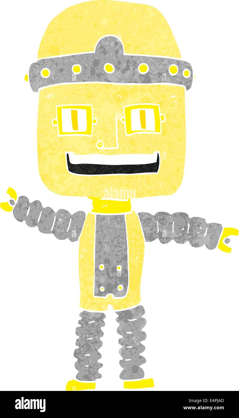 Cartoon waving robot hi-res stock photography and images - Alamy