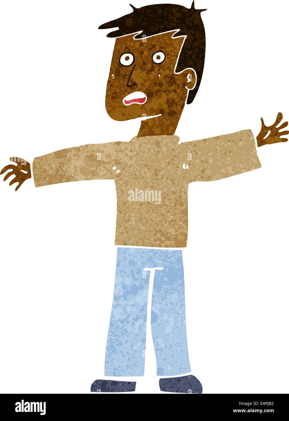 cartoon surprised man Stock Vector Image & Art - Alamy