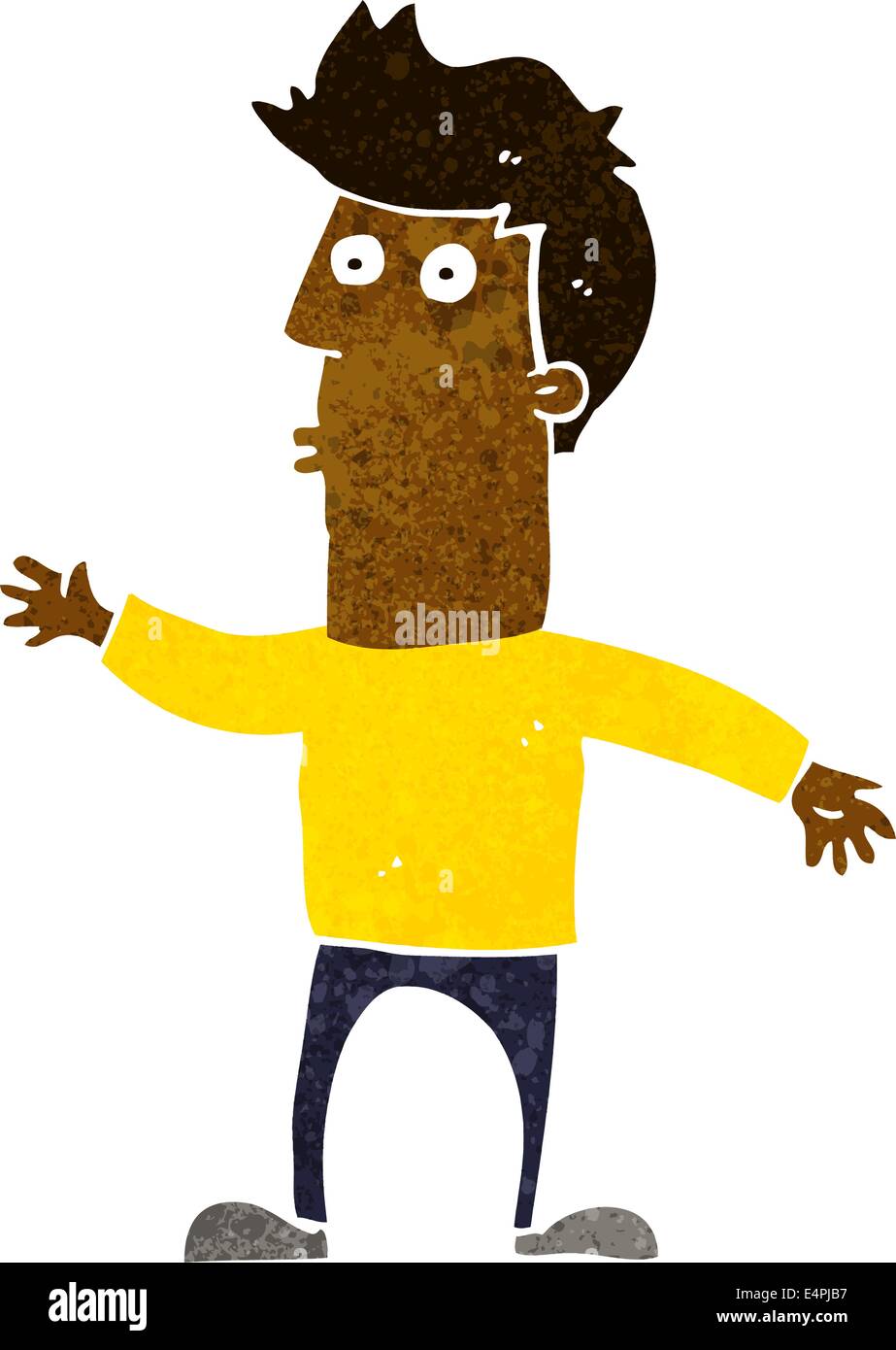 cartoon surprised man Stock Vector Image & Art - Alamy