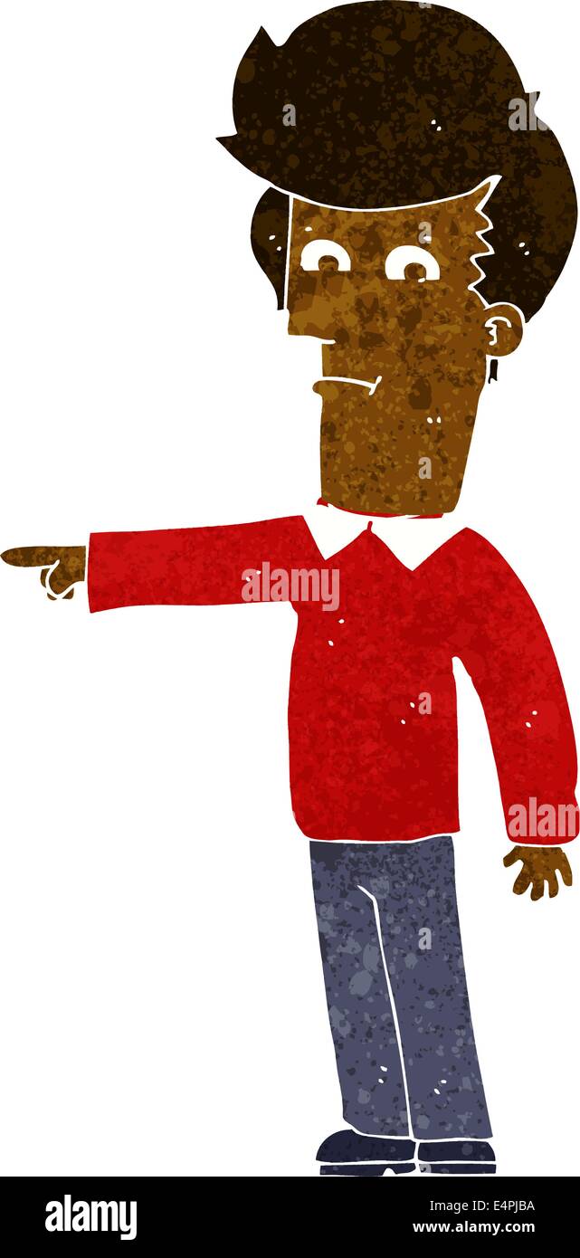cartoon man pointing Stock Vector Image & Art - Alamy