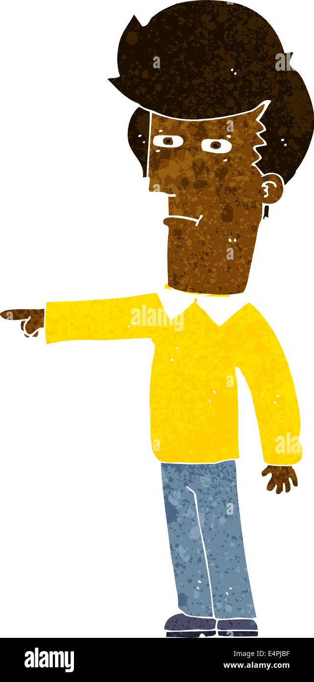 cartoon man blaming Stock Vector Image & Art - Alamy