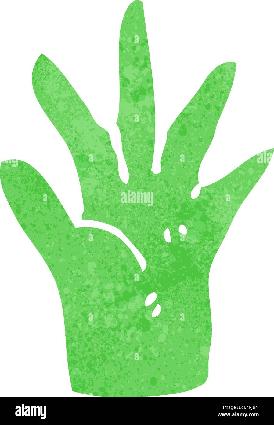 cartoon green hand symbol Stock Vector Image & Art - Alamy