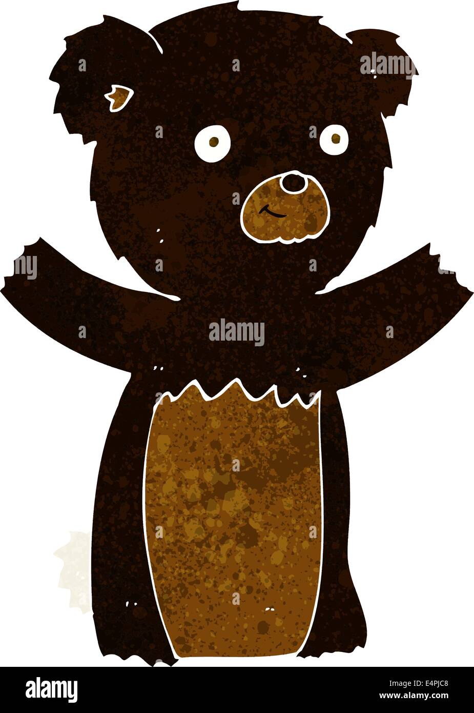 Cartoon Black Bear Cub Stock Vector Image And Art Alamy