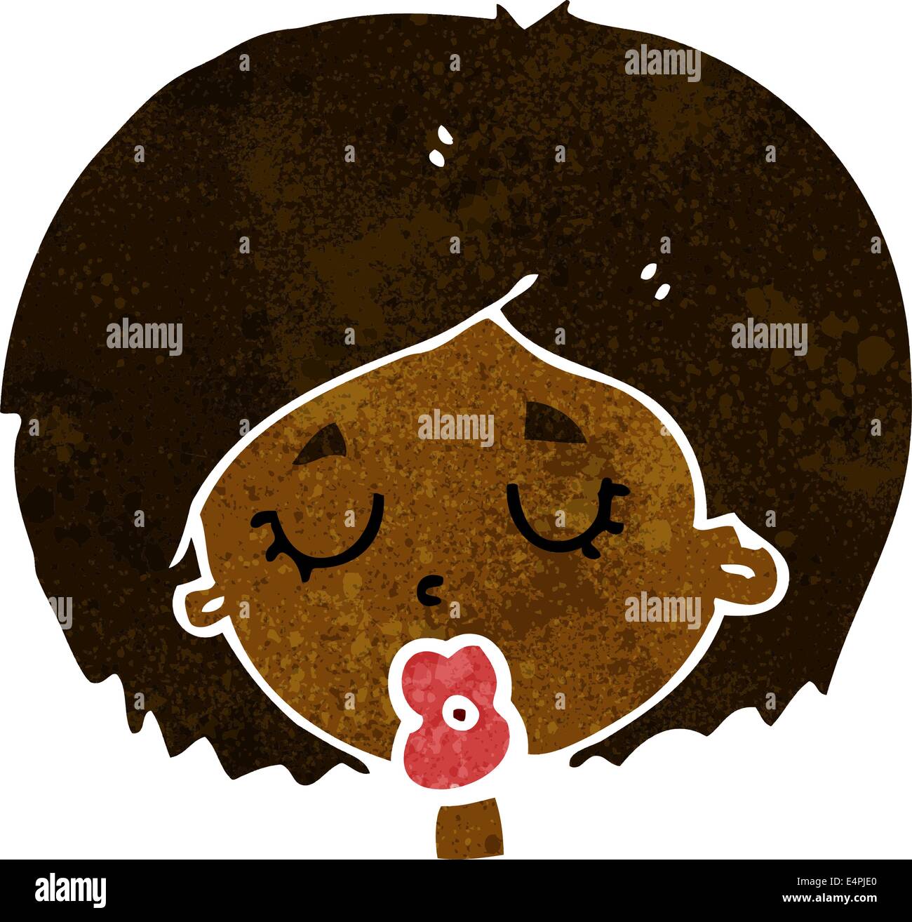 cartoon woman with eyes closed Stock Vector Image & Art - Alamy