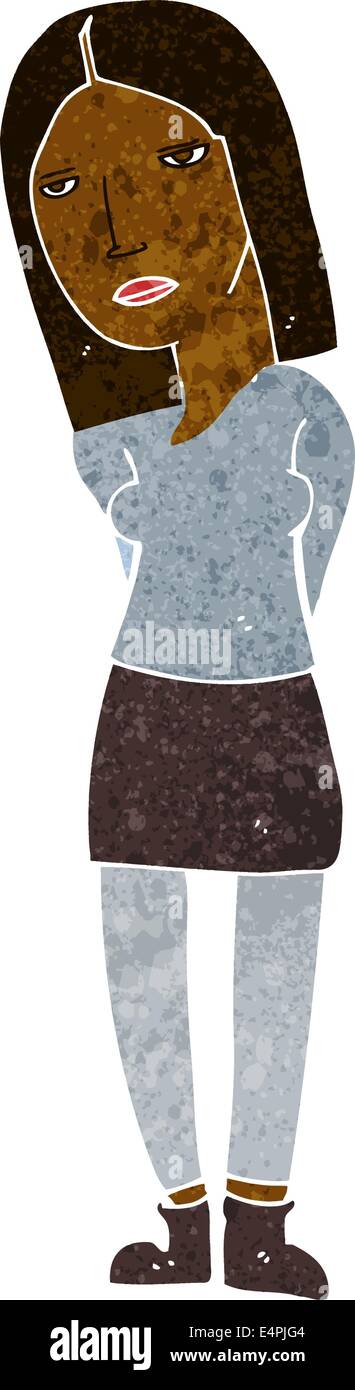 cartoon woman waiting Stock Vector Image & Art - Alamy