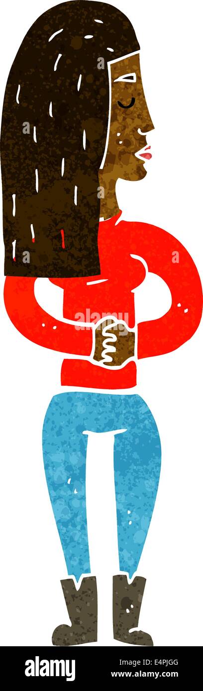 cartoon woman ignoring Stock Vector Image & Art - Alamy