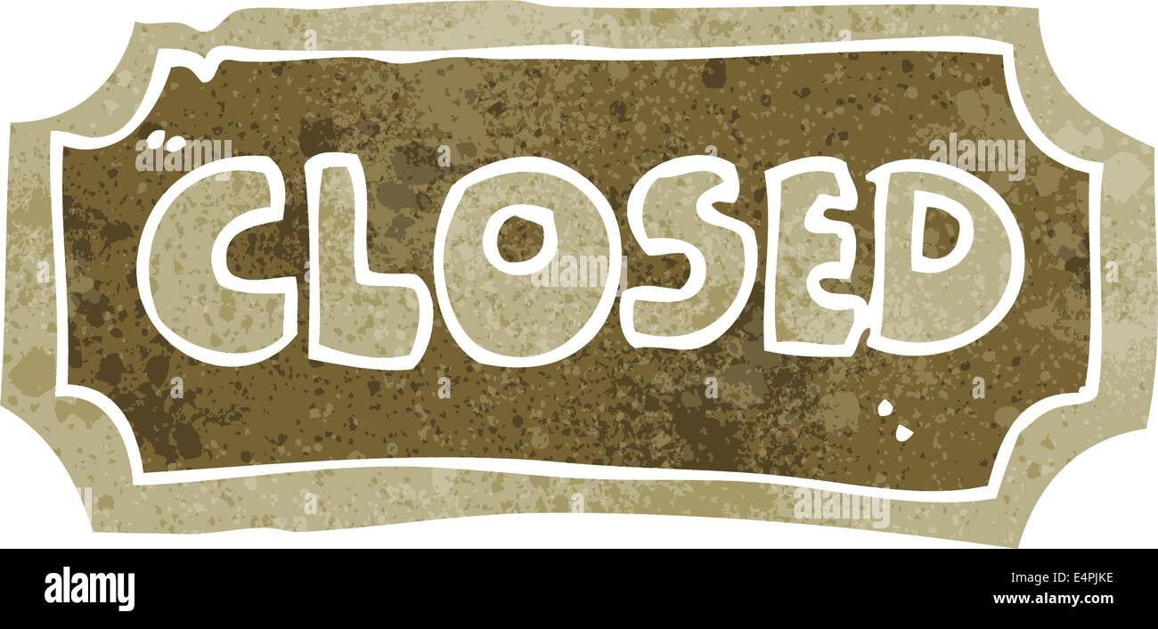 Cartoon closed sign Stock Vector Images - Alamy
