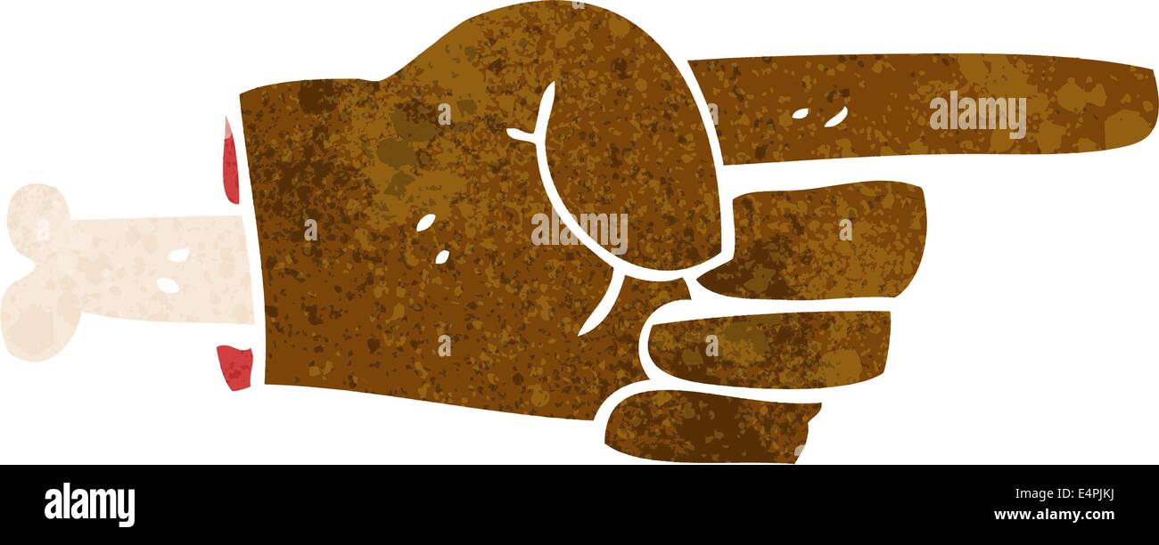 cartoon pointing severed hand symbol Stock Vector Image & Art - Alamy