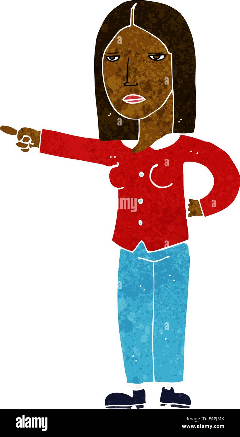 cartoon woman pointing Stock Vector Image & Art - Alamy