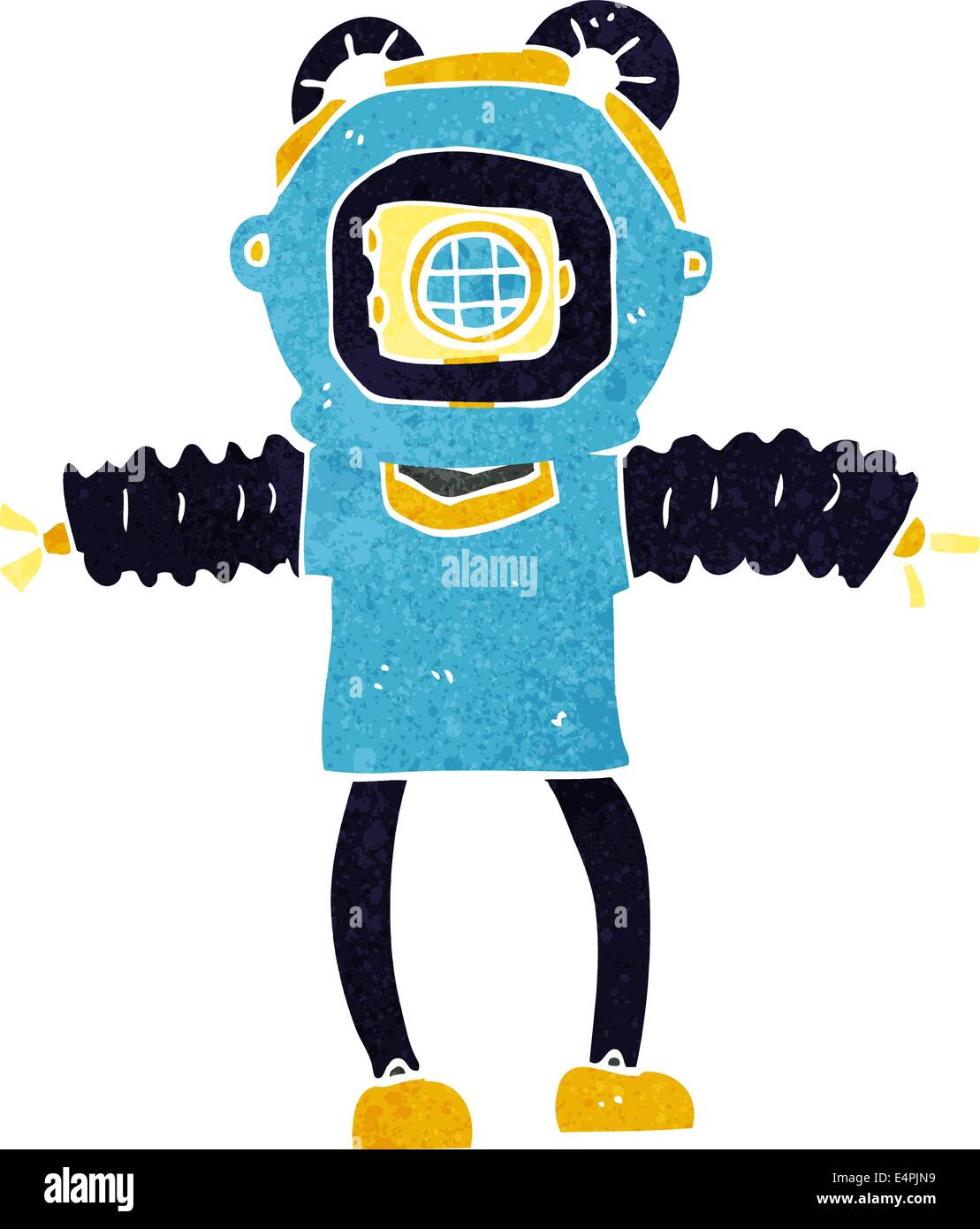 cartoon deep sea diver Stock Vector Image & Art - Alamy