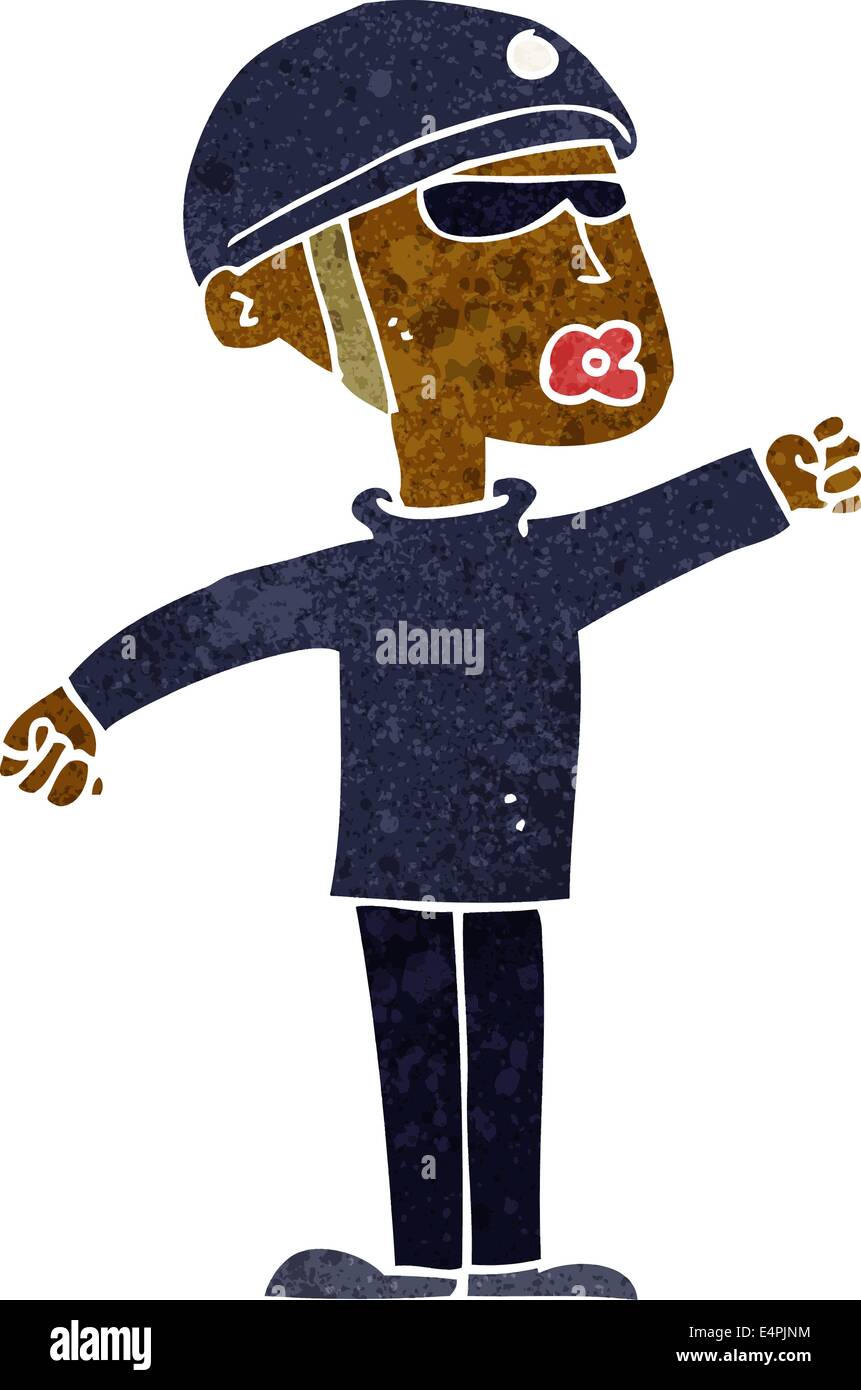 cartoon security guy Stock Vector Image & Art - Alamy