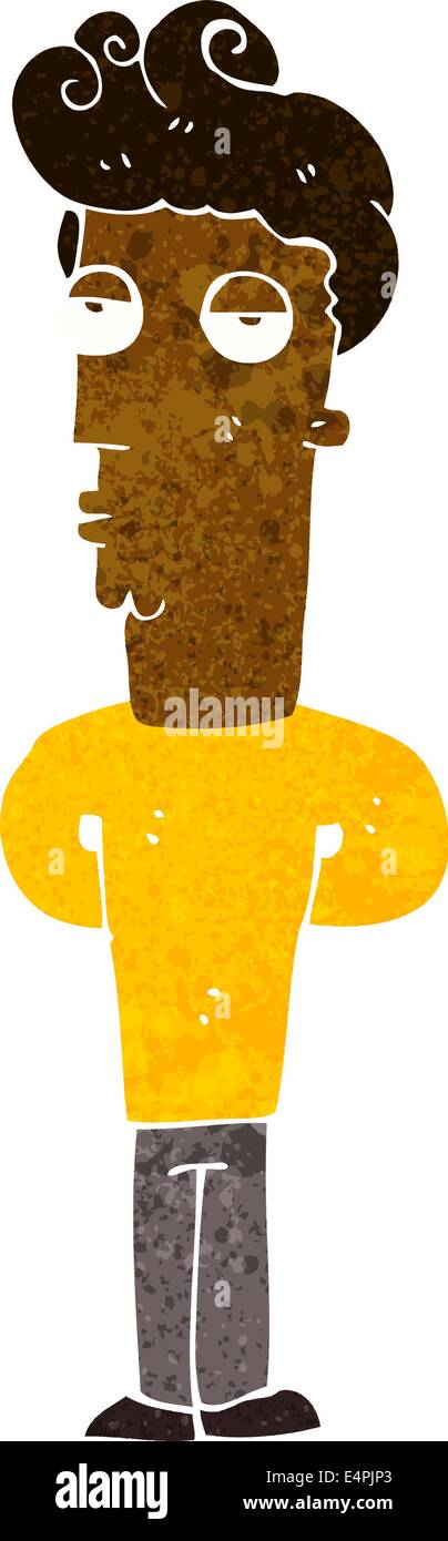 cartoon bored man Stock Vector Image & Art - Alamy