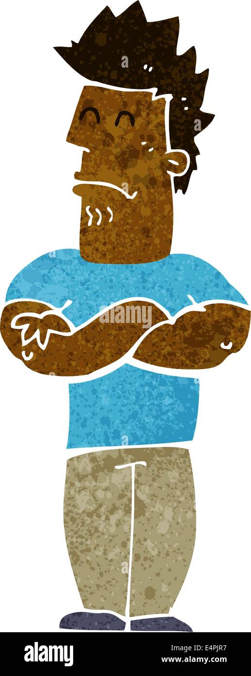 cartoon sulking man Stock Vector Image & Art - Alamy