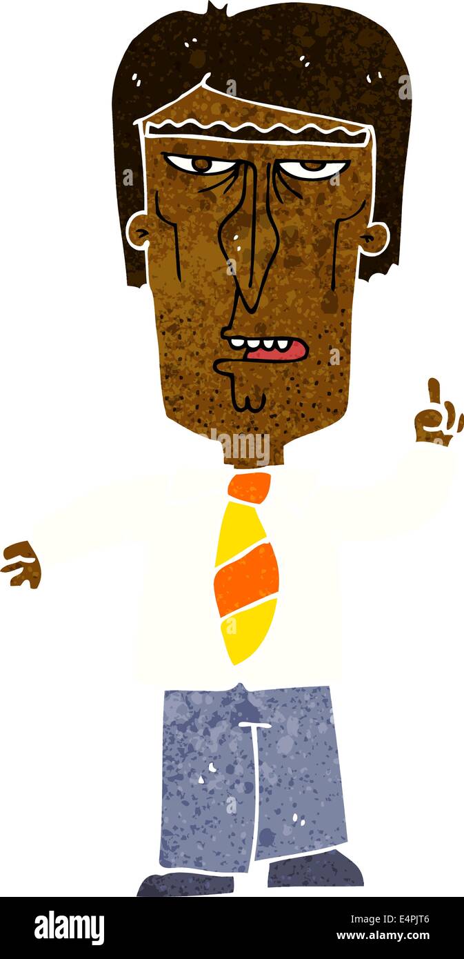 cartoon grumpy boss Stock Vector Image & Art - Alamy
