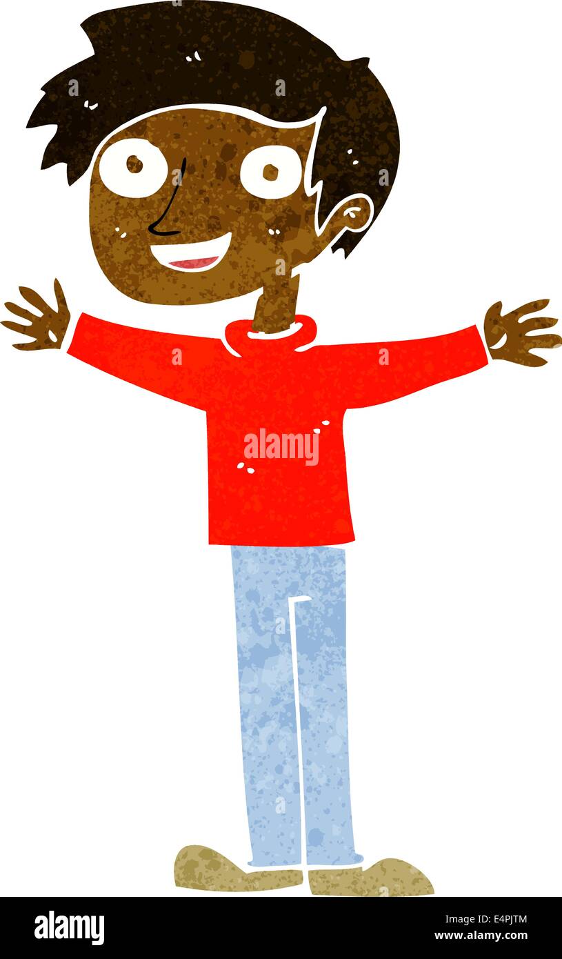 cartoon enthusiastic man Stock Vector Image & Art - Alamy