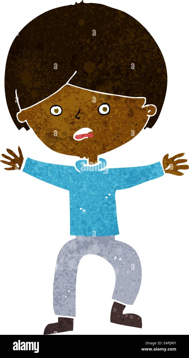cartoon boy panicking Stock Vector Image & Art - Alamy