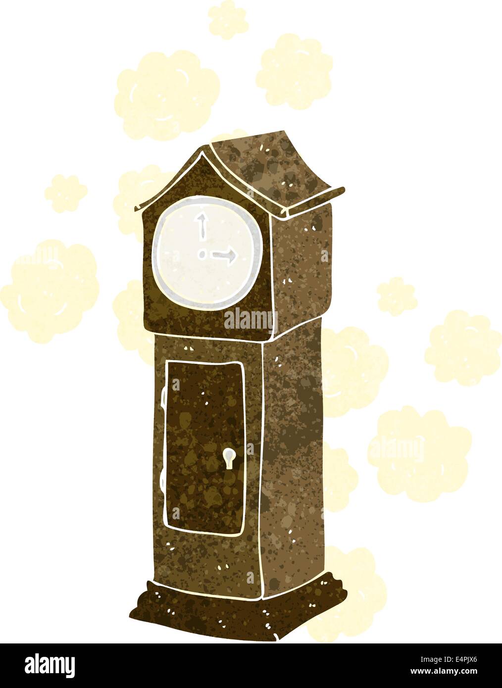 cartoon dusty old grandfather clock Stock Vector Image & Art - Alamy