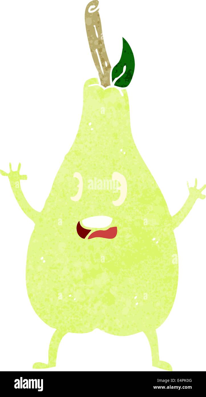 cartoon frightened pear Stock Vector Image & Art - Alamy