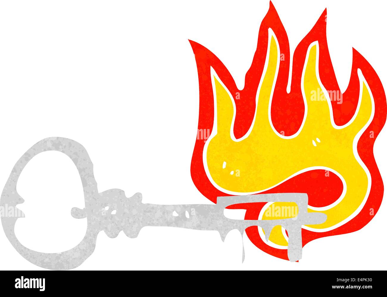 cartoon flaming key Stock Vector Image & Art - Alamy
