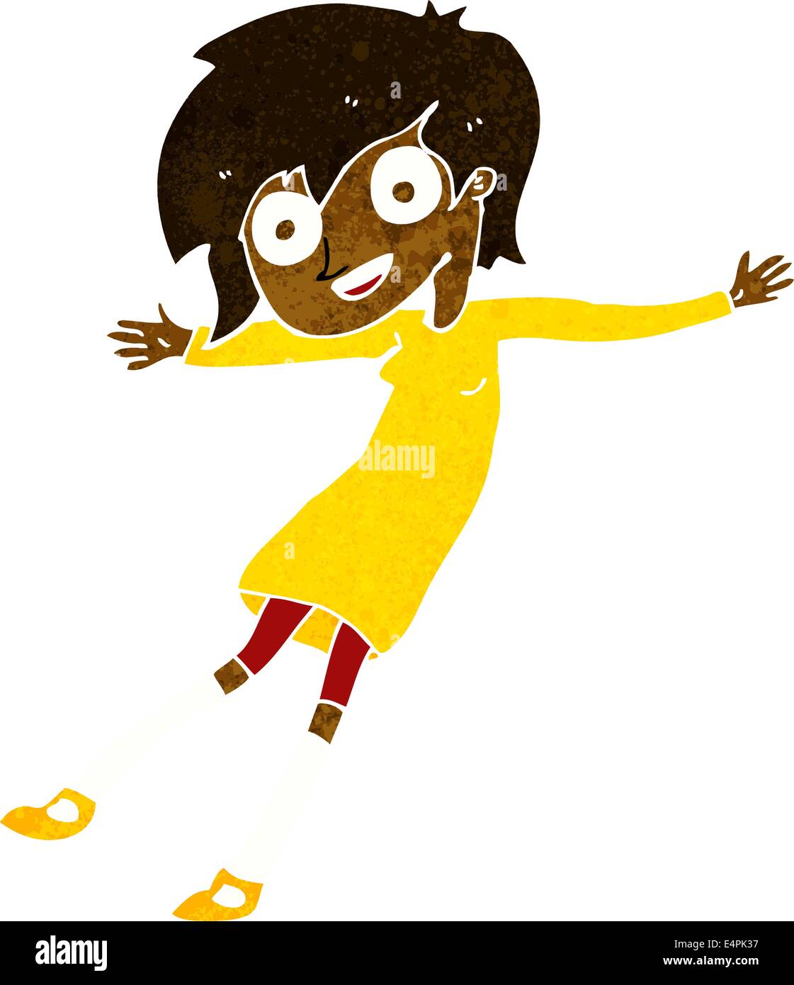 cartoon crazy excited girl Stock Vector Image & Art - Alamy