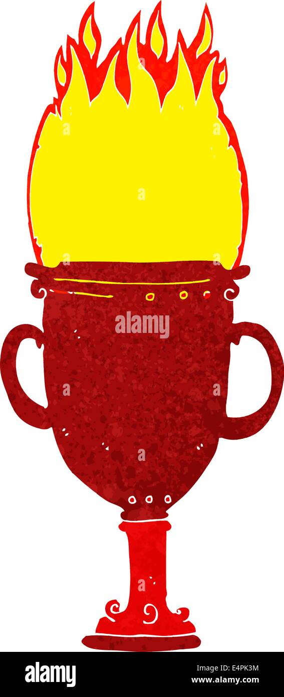 cartoon flaming trophy Stock Vector Image & Art - Alamy