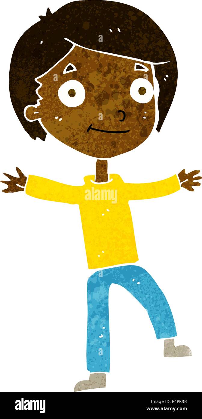 cartoon excited boy Stock Vector Image & Art - Alamy