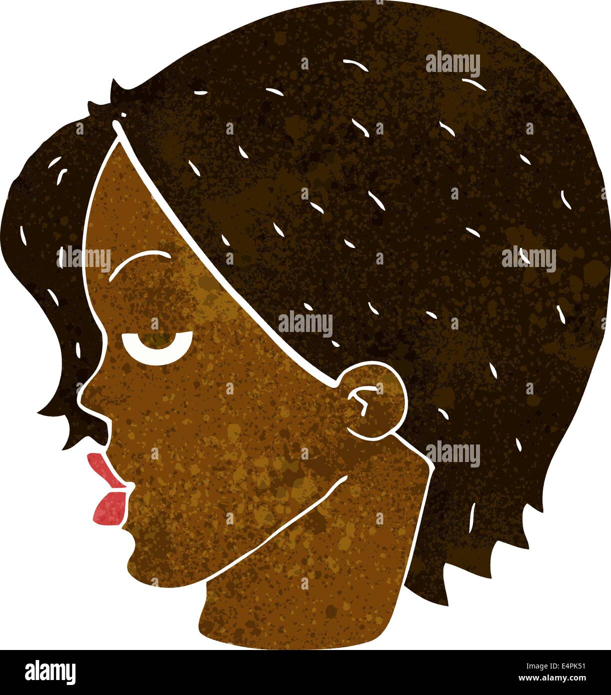 cartoon woman raising eyebrow Stock Vector Image & Art - Alamy
