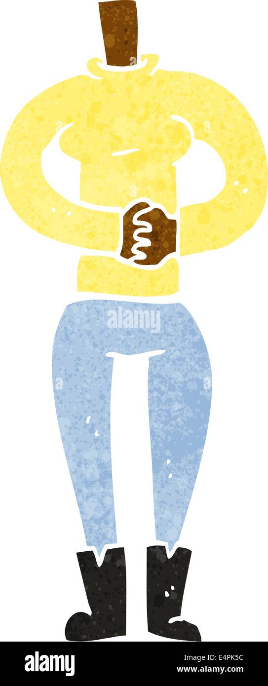 cartoon female body (add photos or mix and match cartoons Stock Vector ...