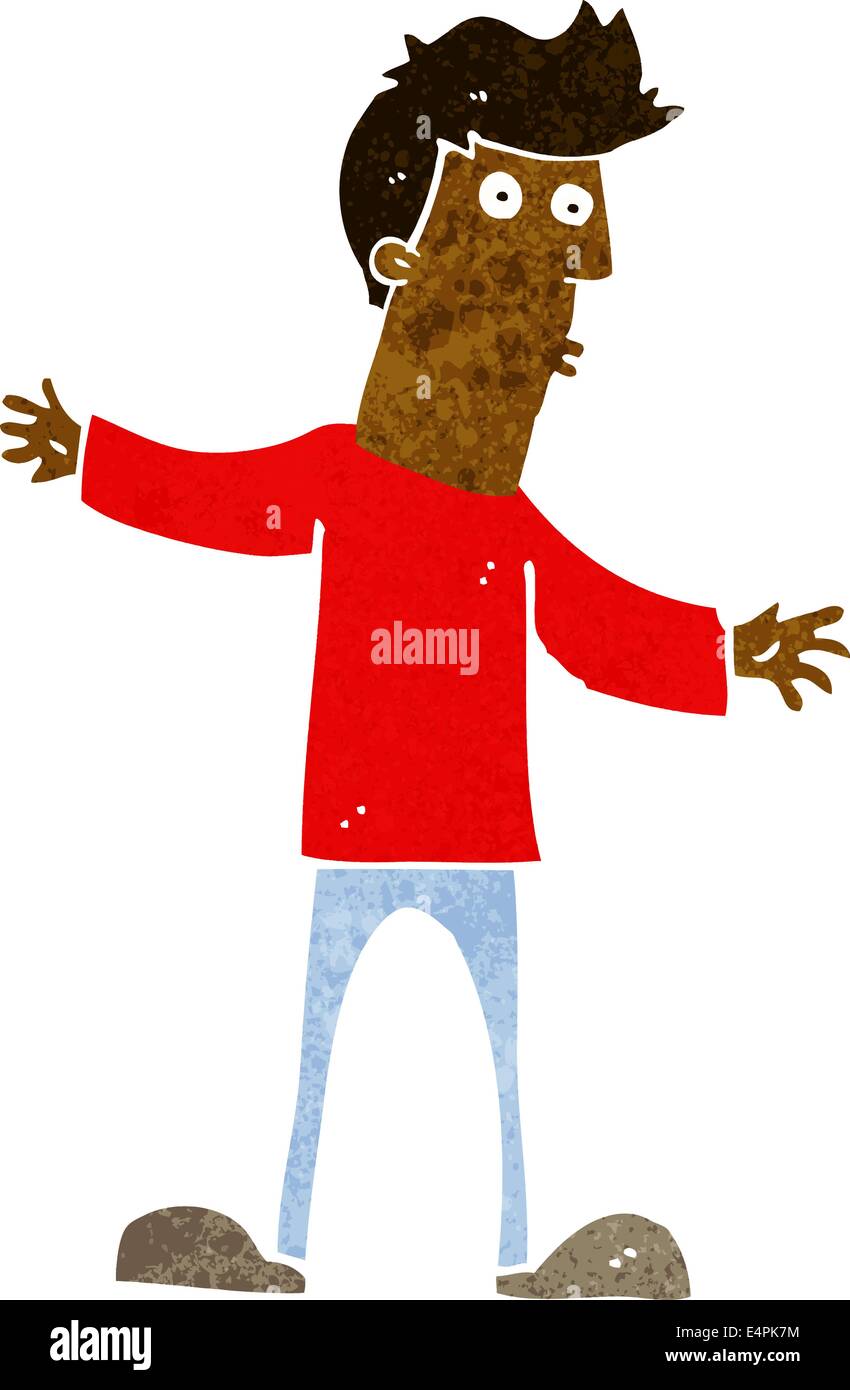 cartoon curious man Stock Vector Image & Art - Alamy