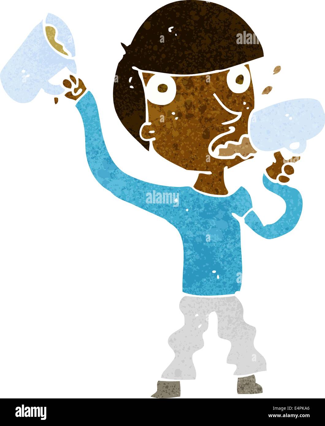 cartoon man drinking beer Stock Vector Image & Art - Alamy