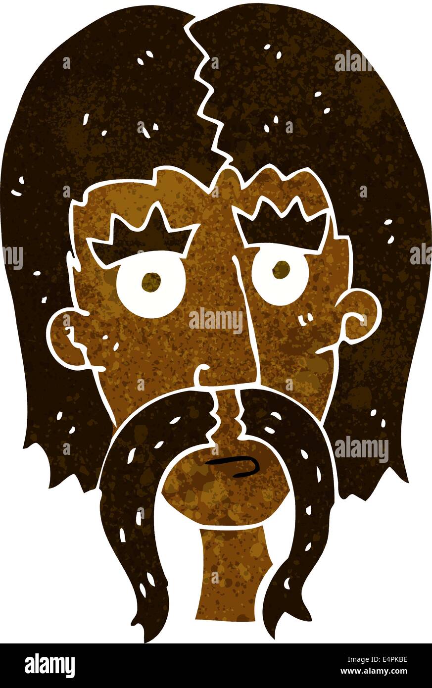 Cartoon man long mustache hi-res stock photography and images - Alamy