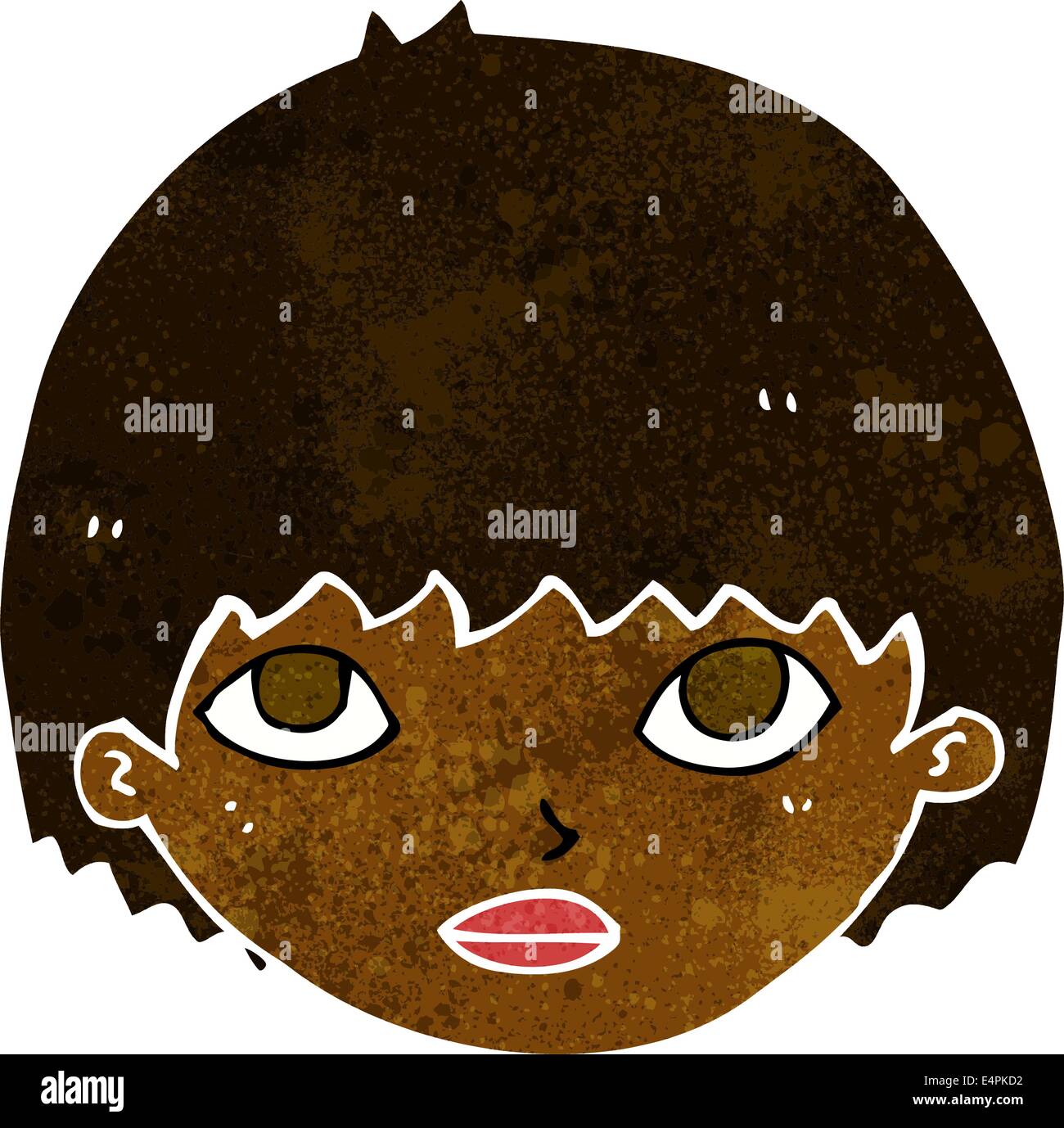 Girl looking serious Stock Vector Images - Alamy