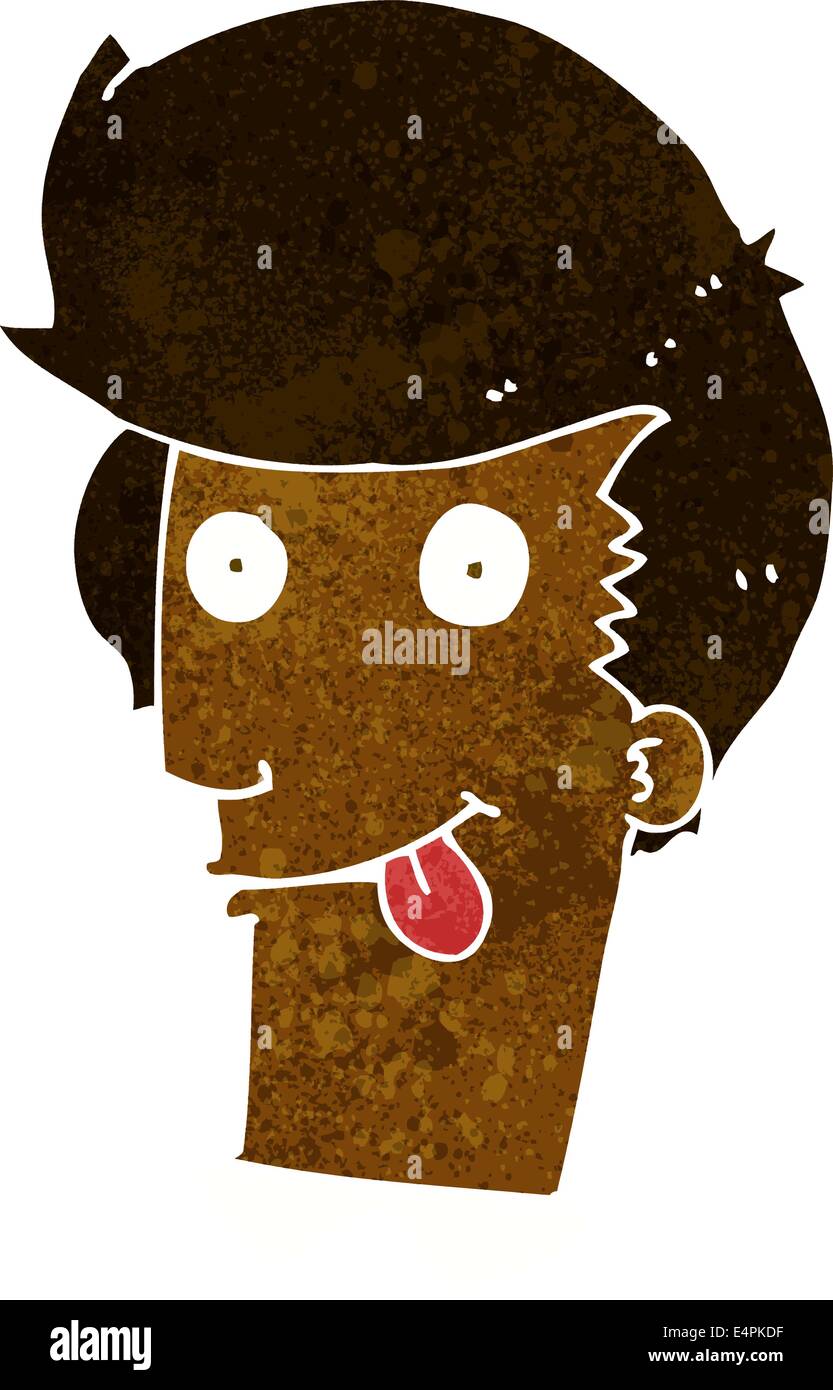 Cute funny tongue hanging Stock Vector Images - Alamy